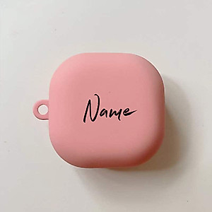 Personalisa Printing Name Hard Matte Case Compatible with Samsung Galaxy Buds 2 Case (2021) / Galaxy Buds Pro Case (2021) / Galaxy Buds Live Case (2020) (Green)