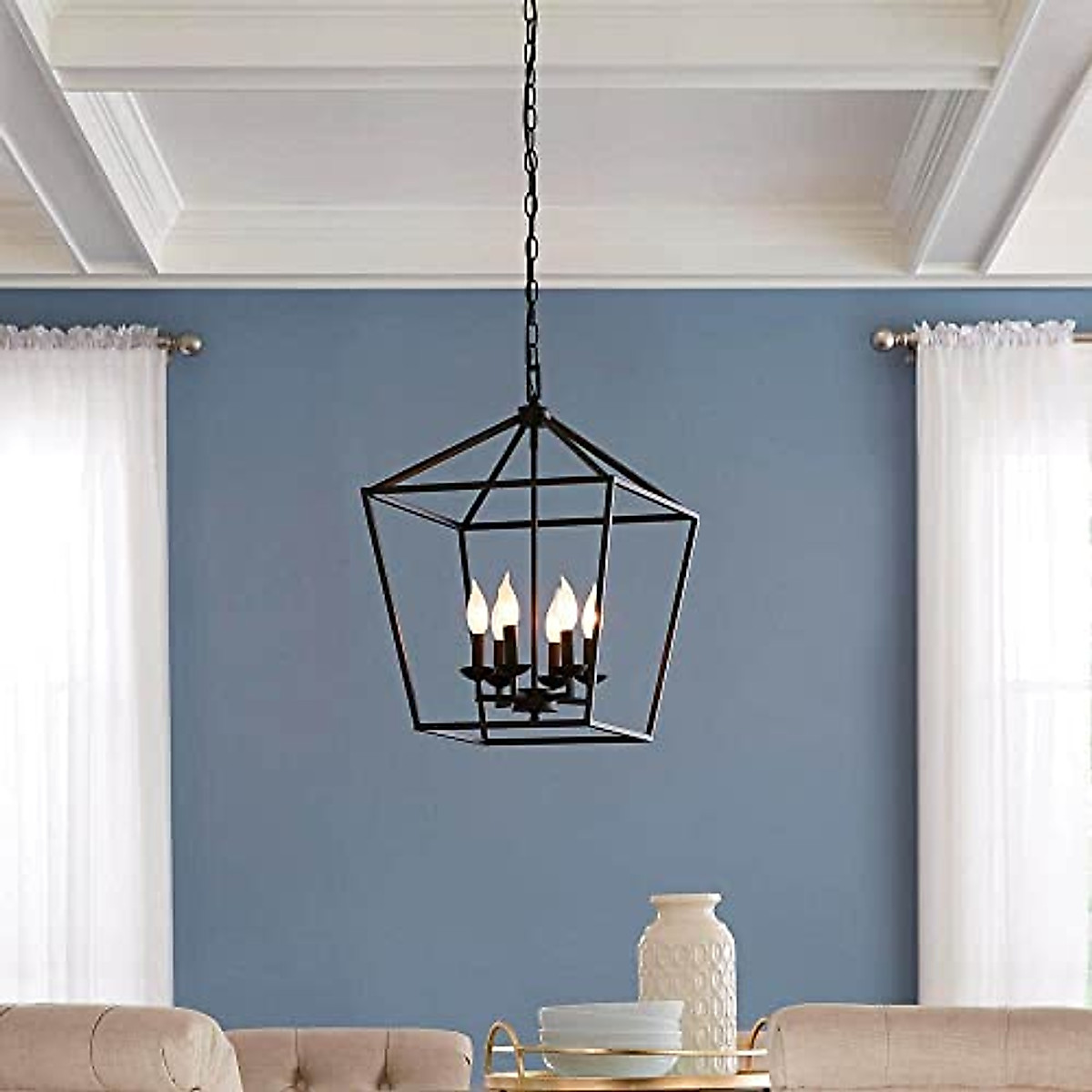 Home Decorators Collection Weyburn 6-Light Bronze Caged Chandelier