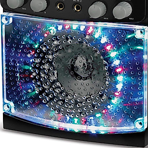Singing Machine SML385BTBK Karaoke System with LED Disco Lights, CD+G, and Microphone, Black