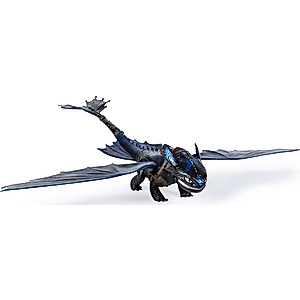 Dreamworks Dragons, Giant Fire Breathing Toothless Action Figure, 20-inch Dragon with Fire Breathing Effects