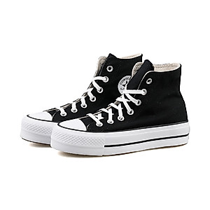Converse Women's Chuck Taylor All Star Lift High Top Sneakers, Black/White/White, 8.5 Medium US