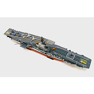 Atlantis USS Ticonderoga CV-14 1/500 Angled Deck Aircraft Carrier Toy and Hobby Plastic Ship Model kit Made in The USA