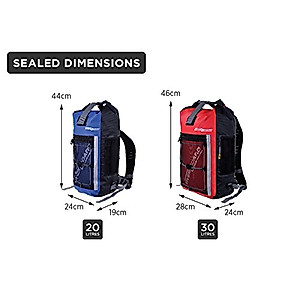 OverBoard Waterproof Pro-Sport Backpack, Red, 30-Liter