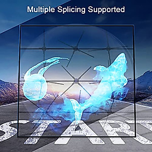 WISVANAI 3D Hologram Fan Projector, 39.4in High-Resolution Holographic Video Projector, Advertising Display Fan with WiFi, 1024 LED Beads & Bluetooth Speaker Supported