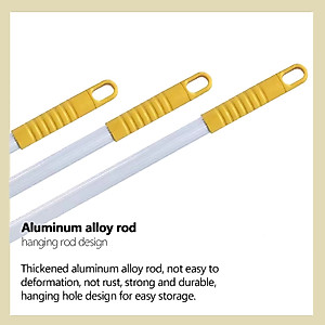 Esuphands Loop-End String Wet Mop Heavy Duty Cotton Mop Commercial Industrial Grade Side Clip-On Mop Head for Floor Cleaning 59"