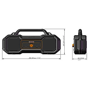 GAM-I054 Sondpex Waterproof Magnetic Boombox Bluetooth Speaker Black