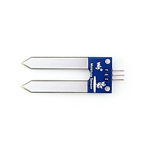 waveshare Soil Moisture Sensor Module Detector Soil Hygrometer Detection Module Detection Depth 38mm, Compatible with Raspberry Pi 5/4B/3B/Zero/Zero W/Zero 2W/Pico/Pico W/Pico WH