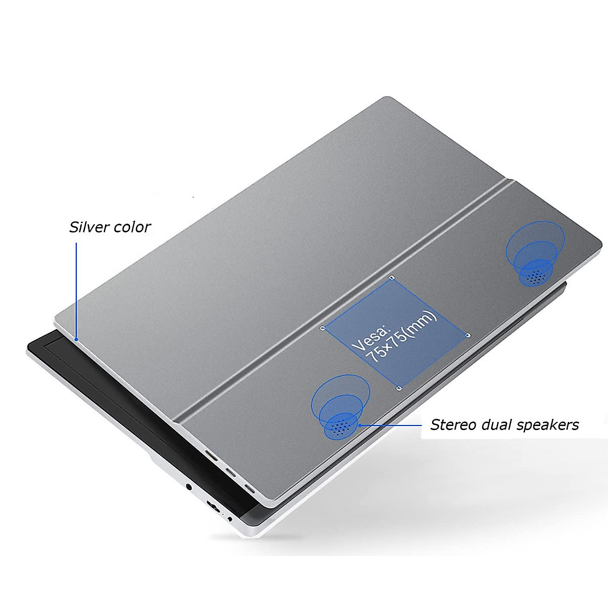 CINOTOP Portable Monitor for Laptop 15.6Inch 1080P - FHD 1920 x 1080,Small Monitor Screen Display,VESA Mount, Ultra-Slim, Lightweight, Sleek, USB 3.1 Powered, for PC, PS4, Switch,Console