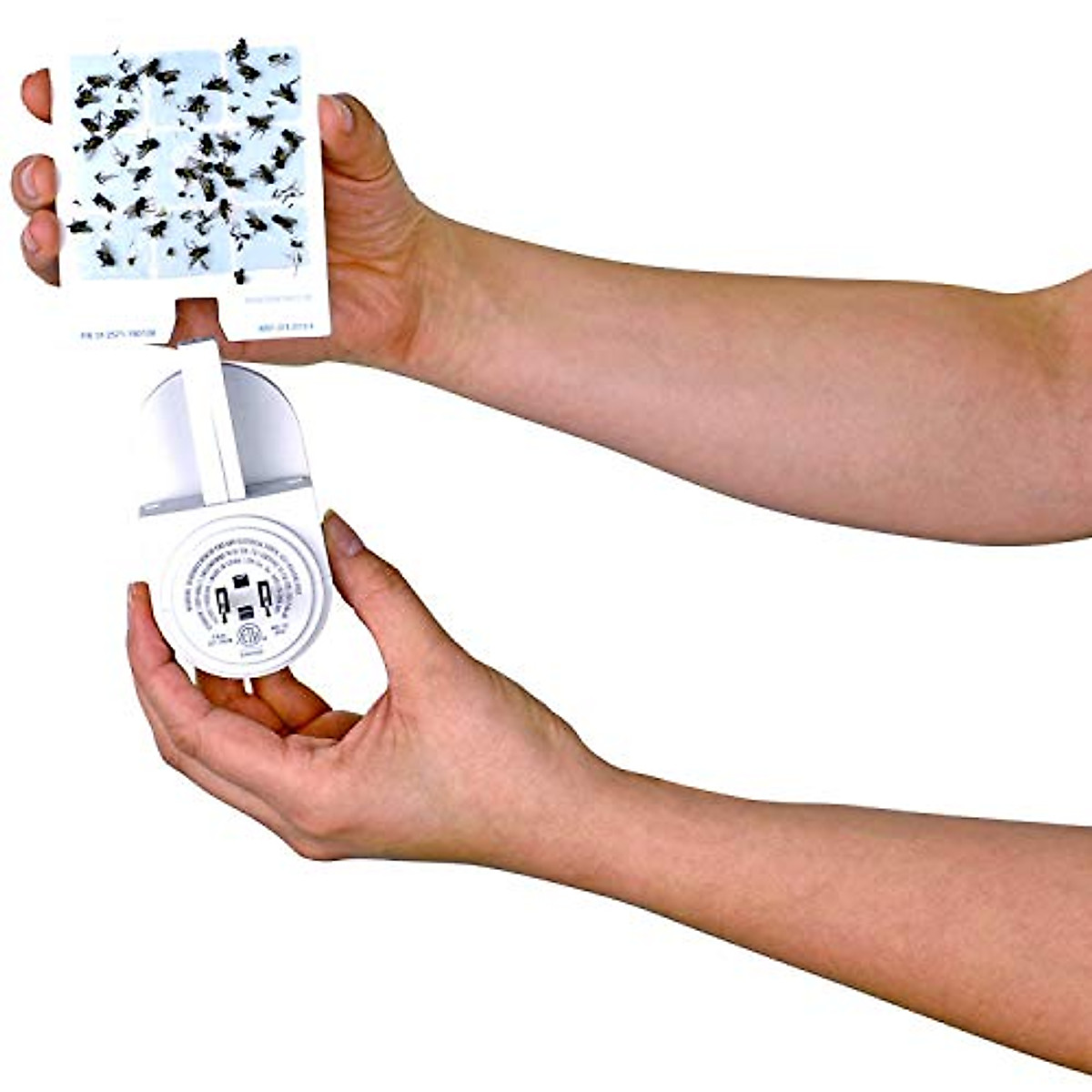 DynaTrap DT3005W DOT Indoor Plug-In Fly Trap for Flies, Fruit Flies, Moths, Gnats, & Other Flying Insects – Protects up to 400 Sq Ft