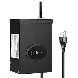 DEWENWILS 300W Smart Wi-Fi Low Voltage Transformer, Schedule and Timer, Compatible with Alexa and Google Home, 120V AC to 12V AC, Weatherproof for Landscaping Light, Spotlight, Pathway Light