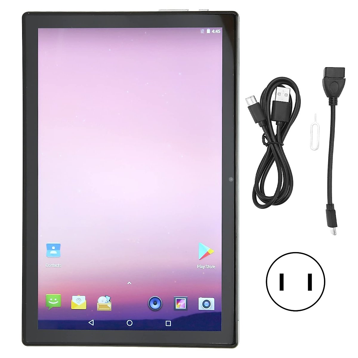 EBTOOLS 10.1in Tablet for Android 11, Portable Work Study Tablet, 8 Core CPU 2.4 5G WiFi Dual Band 8MP 20MP Dual Camera Calling Tablet, Built in GPS, Silver Gray