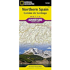 Northern Spain: Camino de Santiago Map (National Geographic Adventure Map, 3306)