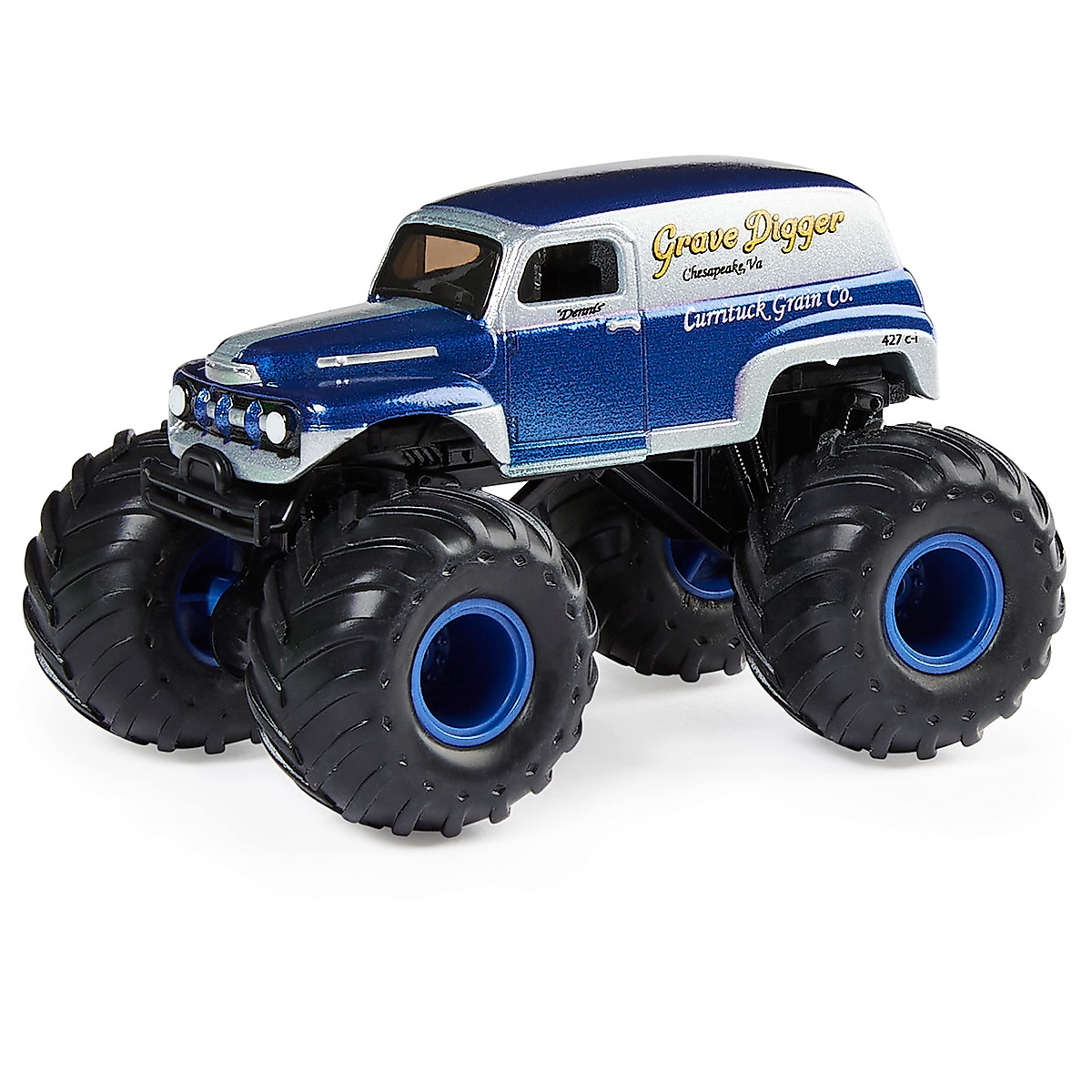 Monster Jam, Official Grave Digger Monster Truck, Die-Cast Vehicle, Retro Rebels Series, 1:64 Scale, Kids Toys for Boys Ages 3 and up