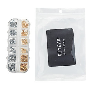 Gold Earring Posts and Backs - 400 Pcs 316L Stainless Steel Hypoallergenic Earring Studs for Jewelry Making with Butterfly Earring Backs, Earring Making Kit for DIY Jewelry (Gold)