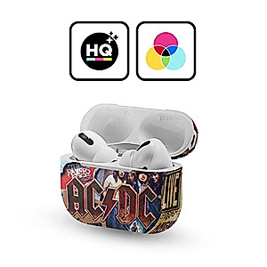 Head Case Designs Officially Licensed AC/DC ACDC Album Art Collage and Album Cover Vinyl Sticker Skin Decal Cover Compatible with Apple AirPods Pro
