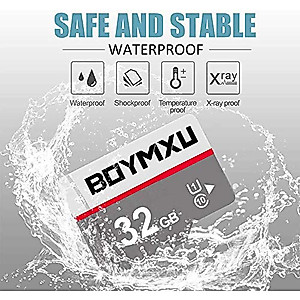 TF Memory Card 32GB,BOYMXU TF Card with Adapter,High Speed Memory Card Class 10 Memory Card for Phone Camera Computer-2 Pack