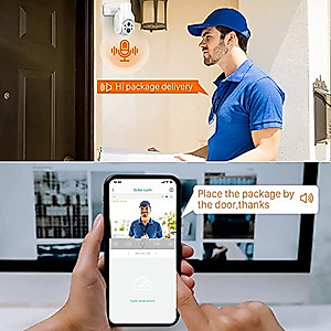 VAIMEST Security Cameras Wireless Outdoor 2k Solar Powered PTZ WiFi Home Camera PIR Motion Recording Two-Way Audio Spotlight Night Vision UBox APP S700