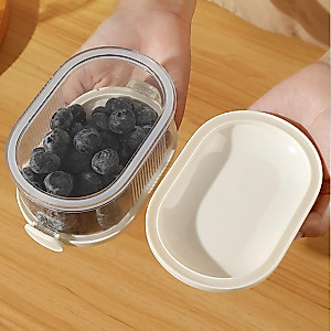 ZAAWUUT Spice Storage Box,Leakproof,Freezer Safe, Cereal Containers with Easy Lock Lids for Kitchen Pantry Organization (Green, Single-Layer)