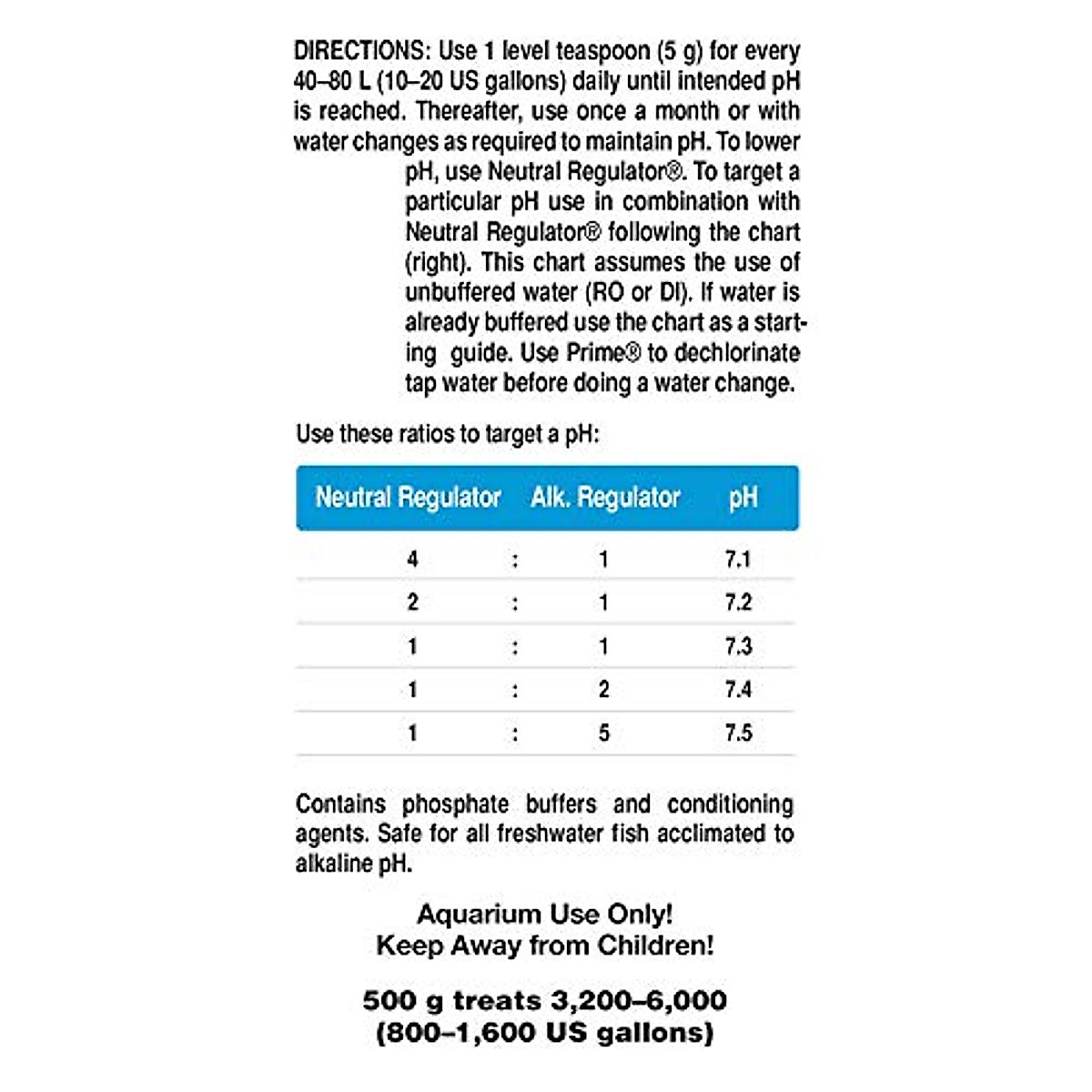 Alkaline Regulator, 500 g / 1.1 lbs