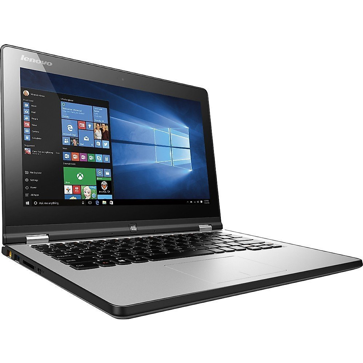 Lenovo Yoga 2 11.6" Convertible 2-in-1 Touchscreen Laptop (2017 Model), Intel Core i3-4012Y Processor, 4GB RAM, 128GB SSD, WiFi, Webcam, HDMI, Bluetooth, No DVD, Windows 10