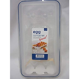 LocknLock Egg Storer with 18 Holes, 32 x 17.5 x 32 cm, Clear