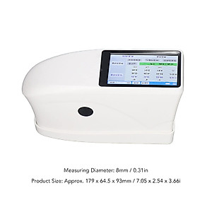 Color Difference Meter, Strong Analysis Digital Compensation Optical Way Portable Accurate Spectrophotometer Professional with Software for Whiteness Yellowness