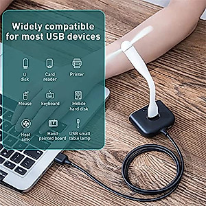 GPPZM USB HUB USB 3.0 USB C HUB USB Type C HUB USB 2.0 Adapter with Micro USB for Computer USB Splitter