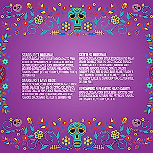 SKITTLES, STARBURST Original, STARBURST Fave Reds, & LIFE SAVERS Gummies Halloween Candy Mix, 44.07 oz. 150-Piece Bag