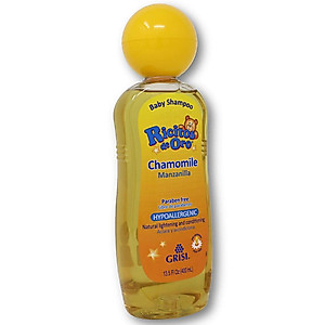 Chamomile Ricitos de Oro Shampoo| Baby Shampoo with Pop-Up Rattle Cap, Paraben Free Product for Baby’s Delicate Hair; 13.5 Fl Ounces