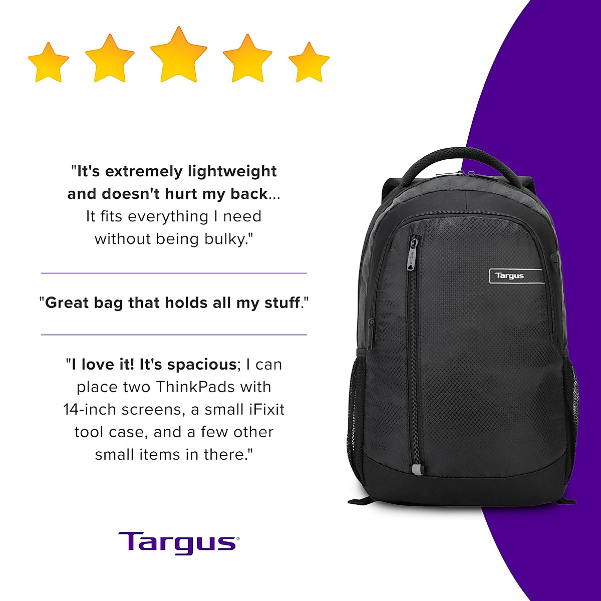 Targus Sport TSB89104US Carrying Case (Backpack) for 15.6" Notebook - Black