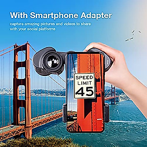 Binoculars for Adults - 20x50 High Power Binoculars for Bird Watching 28mm Large Eyepiece Waterproof Binoculars Hunting Hiking Concert Travel with Smartphone Adapter BAK4 Prism FMC Lens, Black