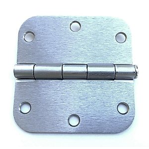 JTSQ 30 Pack 3.5" Interior Door Hinges with 5/8" Radius Hinge Door-Hinges Door Hinges Door Hinges Kitchen Cabinet Hinges Hinges for Kitchen cabinets Door Hinge Door Hardware Cabinet Hinge Hinges