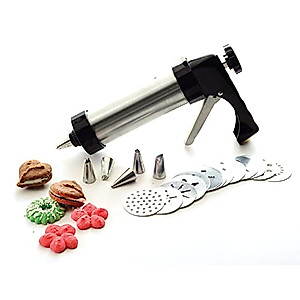 Norpro S/S Cookie/Icing Press with Case, Black