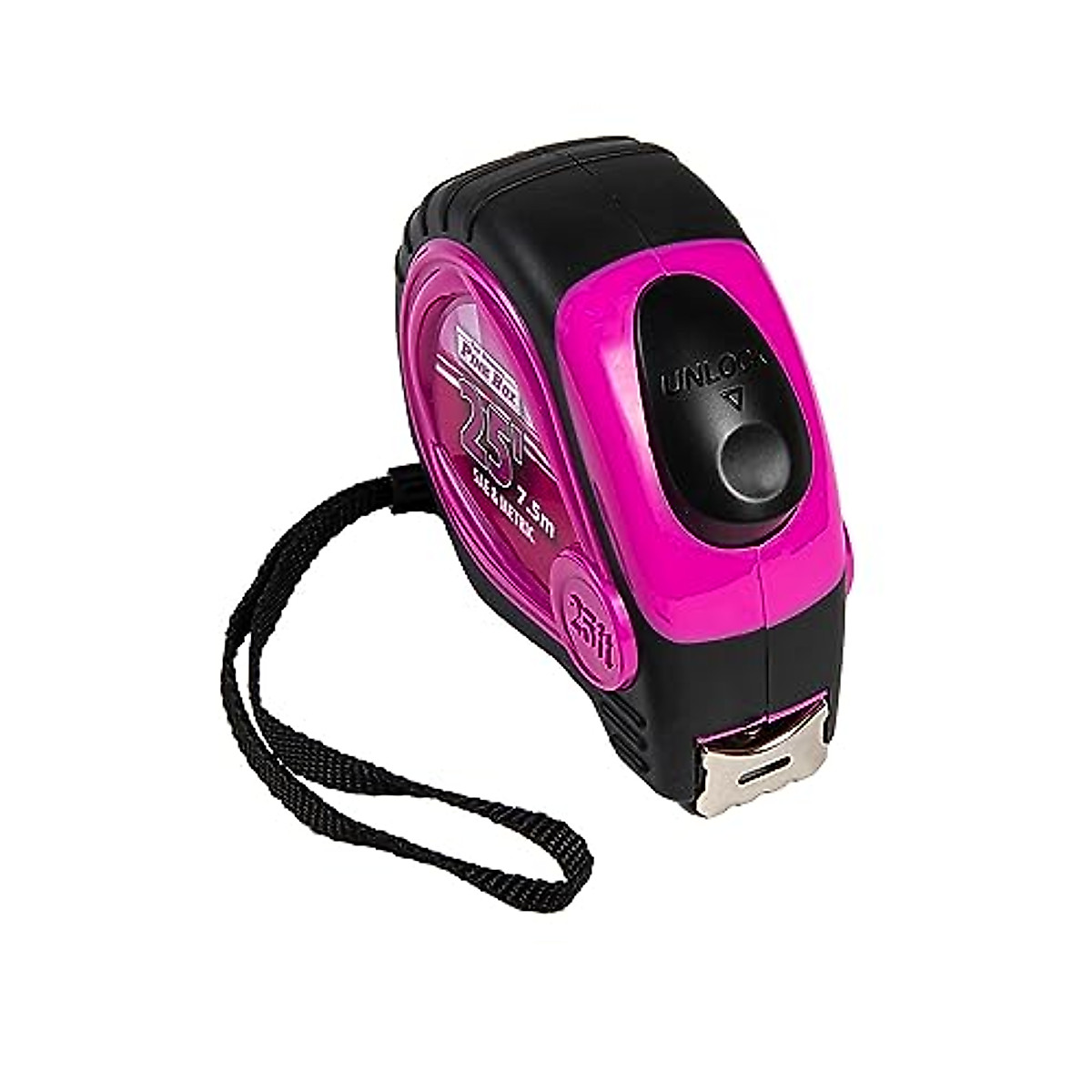 The Original Pink Box 25-Foot Auto-Locking Tape Measure, Pink