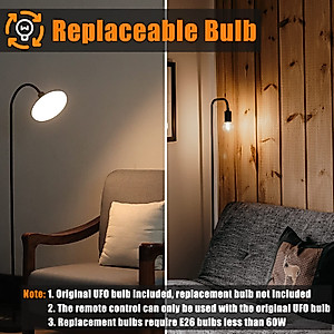 LOIWON Led Floor Lamp, Bright Sky Torchiere Floor Lamps with Adjustable Gooseneck, Dimmable Floor Reading Lamp with Remote Control, Modern Tall Standing Lamp for Living Room, Bedroom and Office