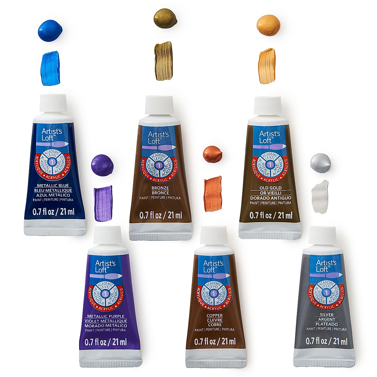Artist's Loft Metallic Acrylic Paint Set (12 Piece, Metallic Acrylic)