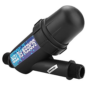 Oumefar 3/4" Large Capacity Disc Filter Stainless Steel Water Screen Filter 3/4 Inch Effective Water Filter for Drip Irrigation Water Pool Pump DN25