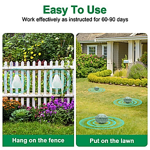 24 Pack Cats and Dogs Repellent Balls for Outdoor Use, Peppermint Stray Cat Repellent Outdoor to Stop Cat Pee & Dog Digging, Cat Deterrents for Furniture