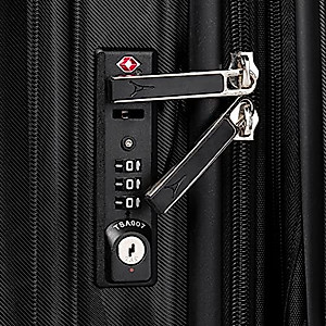 Travelpro Maxlite Air Hardside Expandable Luggage, 8 Spinner Wheels, Lightweight Hard Shell Polycarbonate, Black, Checked-Large 28-Inch