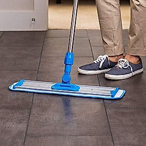 Microfiber Replacement Mop Pad, 18" x 6" Wet & Dry Home & Commercial Cleaning Refills, Reusable Floor Mop Pads (6 Pack)