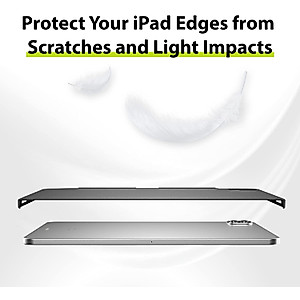CoverBuddy iPad Pro 12.9 Inch Case 2022 - Magic Keyboard Compatible Case with Pencil Holder (5th Gen), Support Apple Pencil Charging - Compatible with Magic Keyboard, Smart Keyboard Folio (Black)