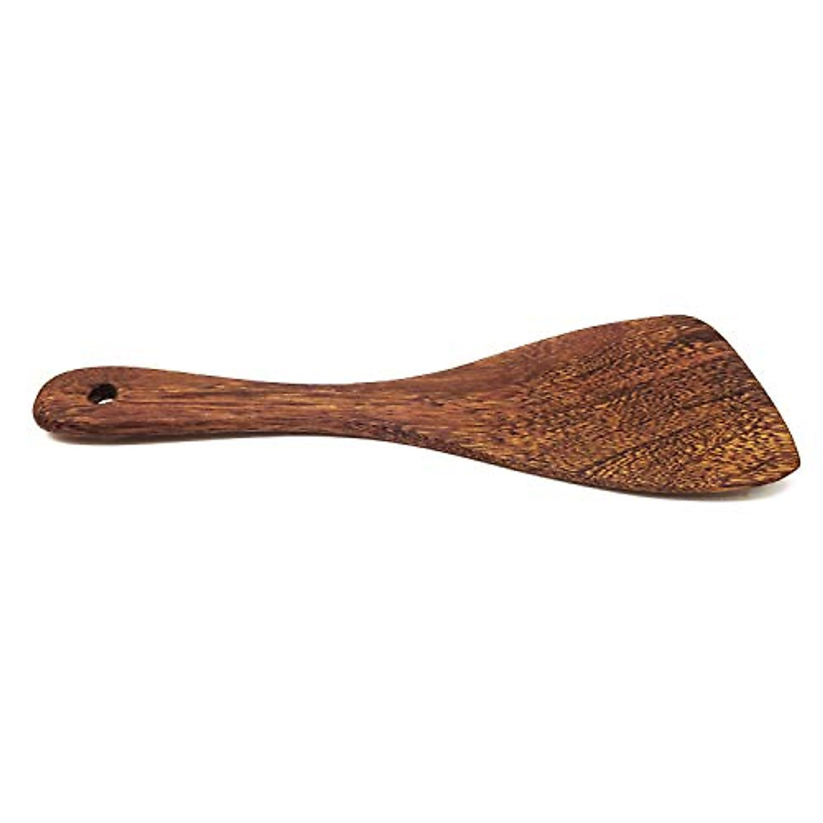 Honbay 2PCS Wooden Rice Spoon Rice Paddle Rice Cooker Spatula Kitchen Cooking Spoons for Kitchen (oblique head)