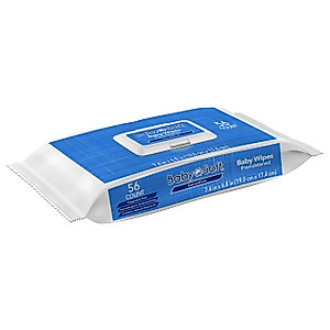 Baby Wipes, Baby Soft Sensitive 8 Flip top packs (448 Wipes Total)