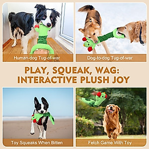 IOKHEIRA Dog Toys for Aggressive Chewers-Dog Toys for Large Dogs, Tough Durable Indestructible Dog Toys, Big Dog Chew Toys and Large Breeds (Large, Cactus)