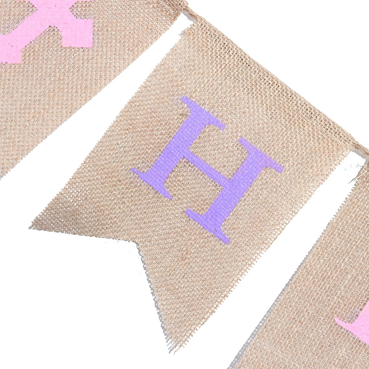 LUOEM Easter Banners Happy Easter Decorations HE IS RISEN Burlap Jute Bunting Banners Garland Easter Party Decors Favors
