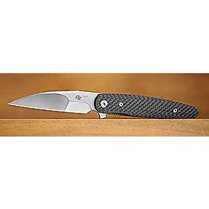 DROP + Brad Zinker Dogtooth Liner Lock Folding Pocket Knife, Orange g10 / Satin