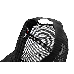 MASHBILL Trucker Hat - Whiskey Helps Embroidered Patch, Snap Closure, Adjustable Mesh Back, One Size Fits Most, for Bourbon & Whiskey Lovers, Men's Mesh Cap