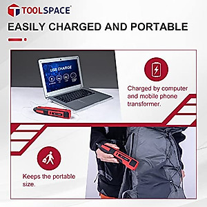 TOOLSPACE USB Rechargeable Engraving Pen Cordless Engraver Micro Electric Engraving Pen Mini DIY Engraving Tool Kit for Detail Metal Glass Ceramic Plastic Jewelry Engraving