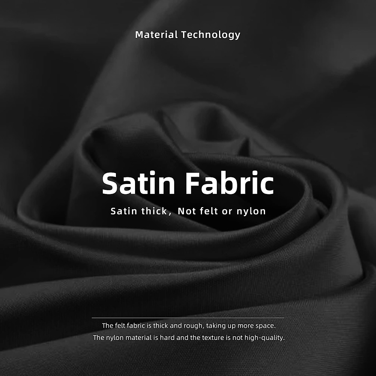 DGAZ Purse Organizer Silky Smooth,Silk,Luxury Handbag Tote in Bag Shapers, Women- Fits picotin18/22Bags (Black, PC18)