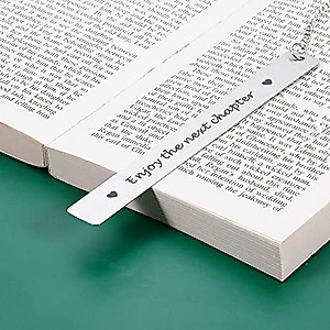 Bookmark with Chain 2023 for Book Lover, Retirement Gifts for Women, Graduation Gifts 2023 for Her Him, Inspirational Christmas Wedding Anniversary Birthday Gifts for Kid, Boss Coworker Leaving Gift